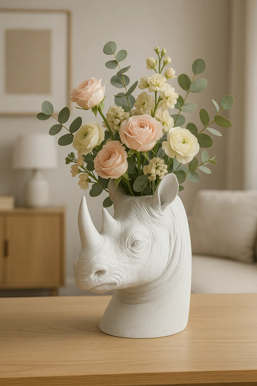 Savannah Soul – rhino head vase by BlipBlop MakerWorld: Download Free ...