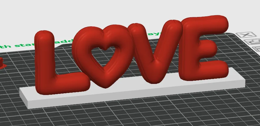 Balloon style LOVE Sign Decoration - Free 3D Print Model - MakerWorld