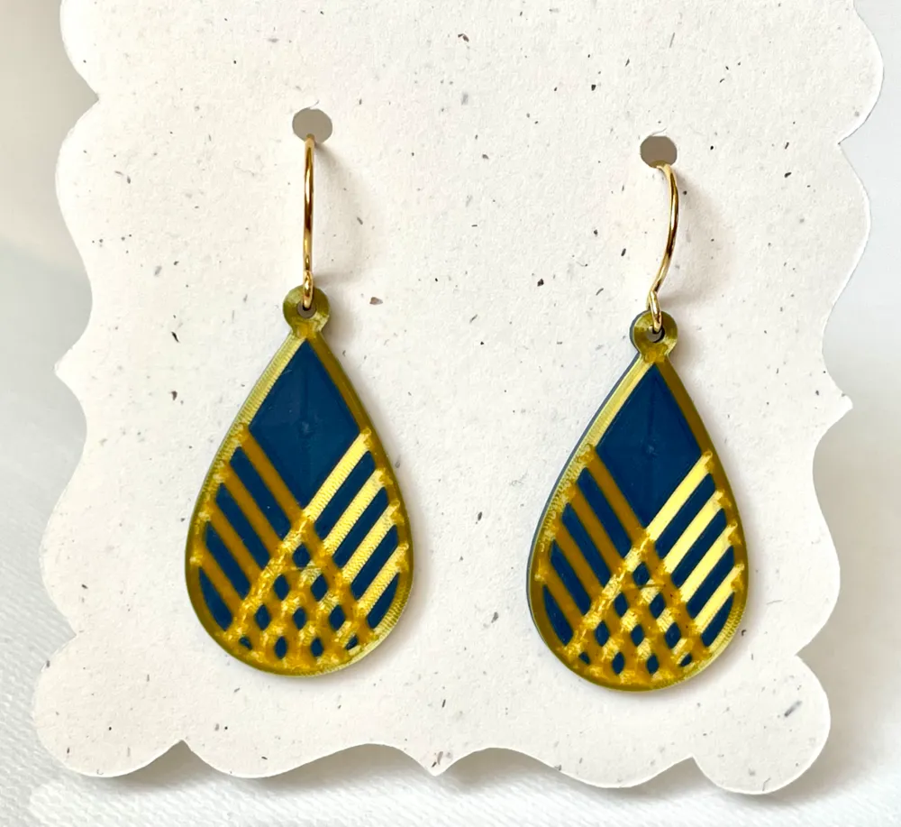 Weave Earrings by KNDesigns3D - MakerWorld