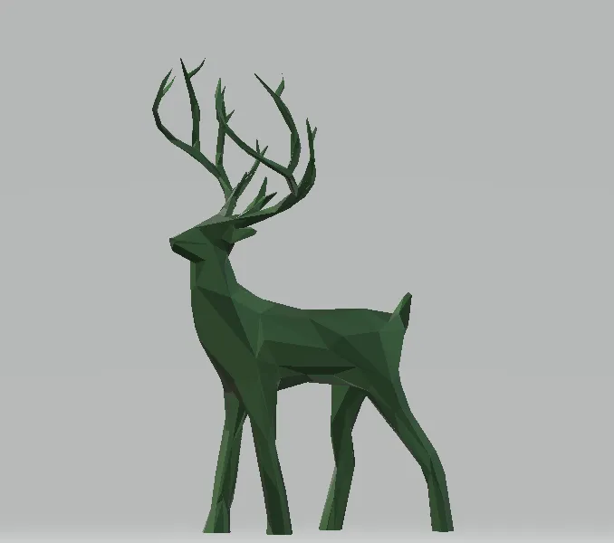 Christmas reindeer (Low Poly) by Something out of Nothing MakerWorld ...