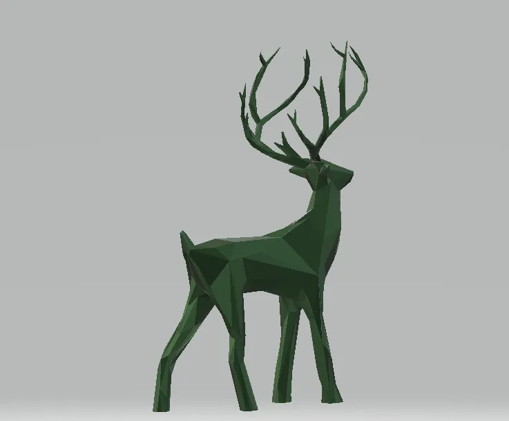 Christmas reindeer (Low Poly) by Something out of Nothing MakerWorld ...