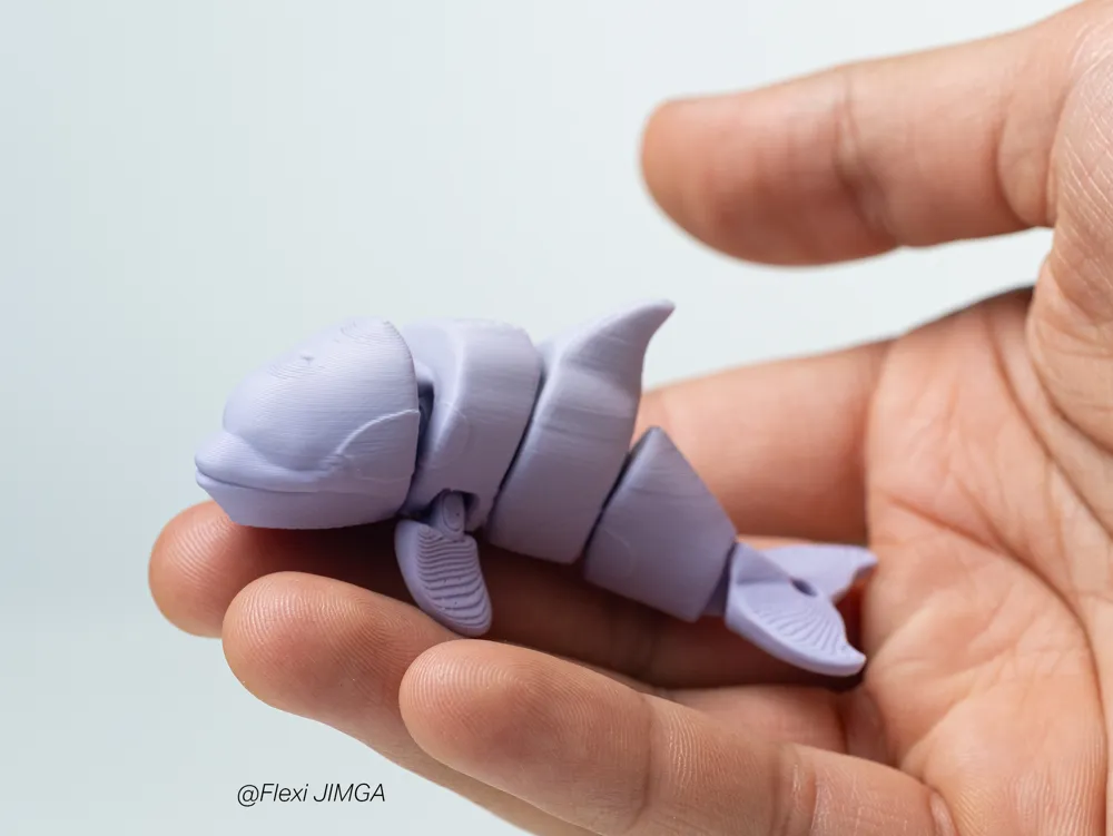 Tiny Flexi Orca Animal - Articulated & Keychain by 🟢 Flexi JIMGA MakerWorld: Download Free 3D Models