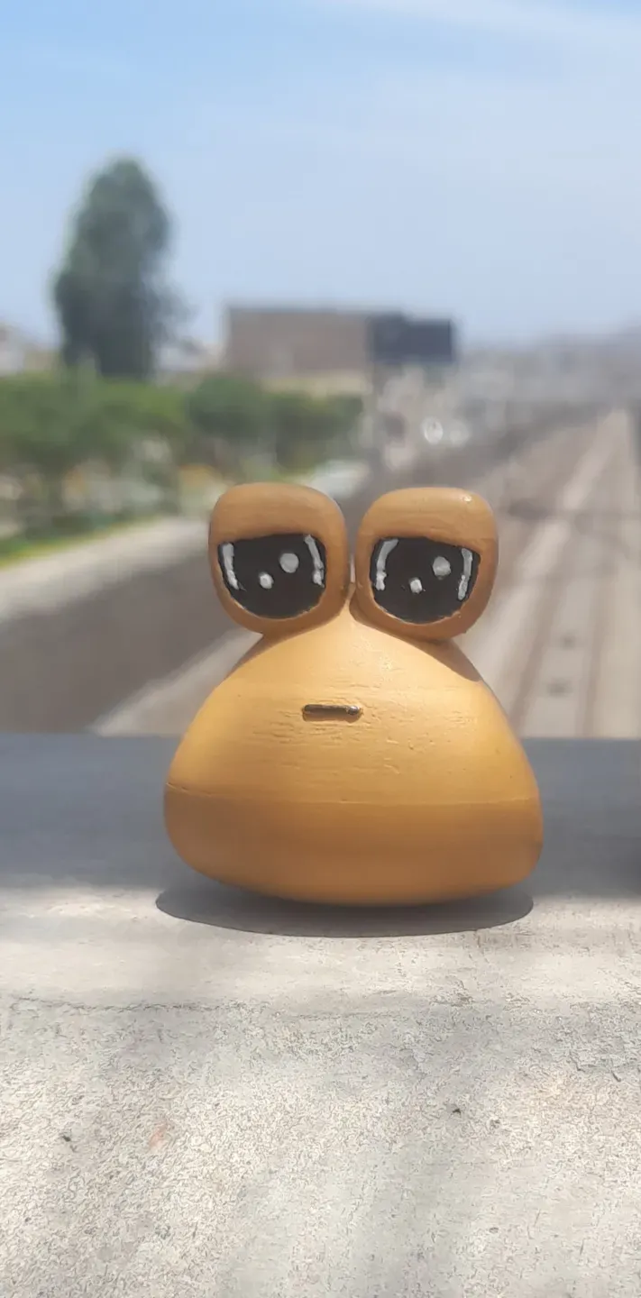 Sad Pou - My Pet Alien with 2 Eye Stalks Remixed by vidguide - MakerWorld