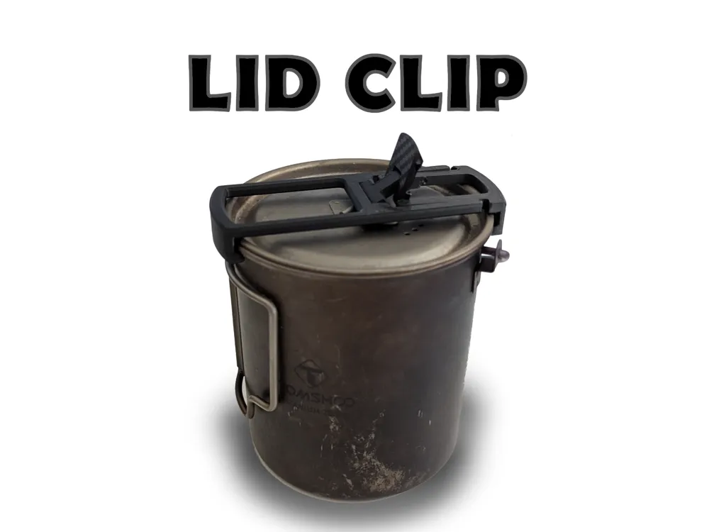 Lid clip for Titanium Pot 750 ml (Tomshoo /Lixada) by ExtRuben ...