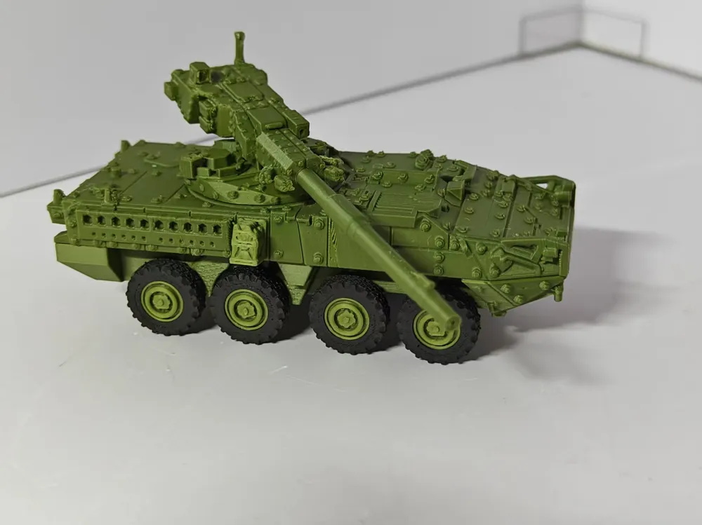 M1128 Stryker Light Tank Gun - Free 3D Print Model - MakerWorld