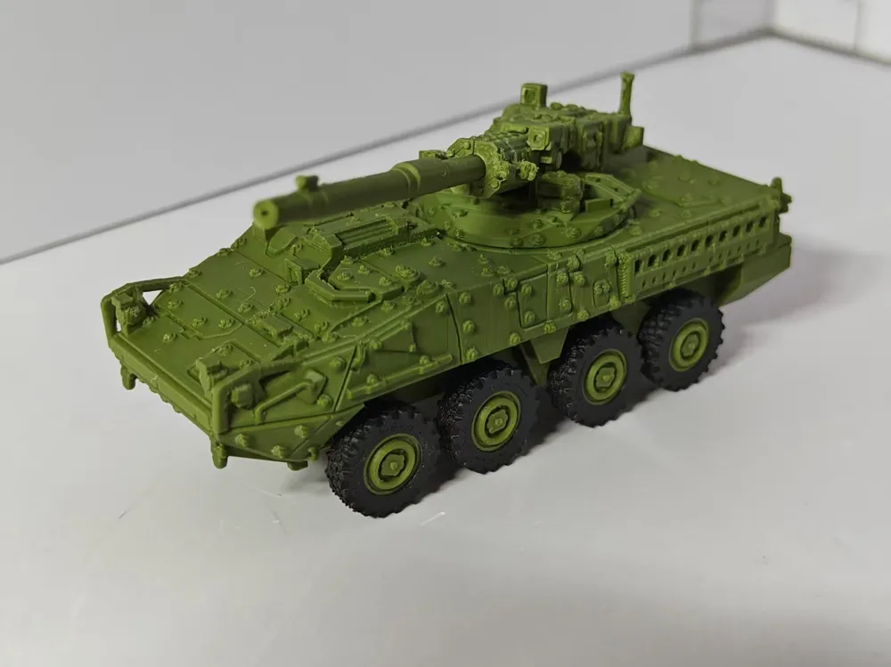 M1128 Stryker Light Tank Gun - Free 3D Print Model - MakerWorld