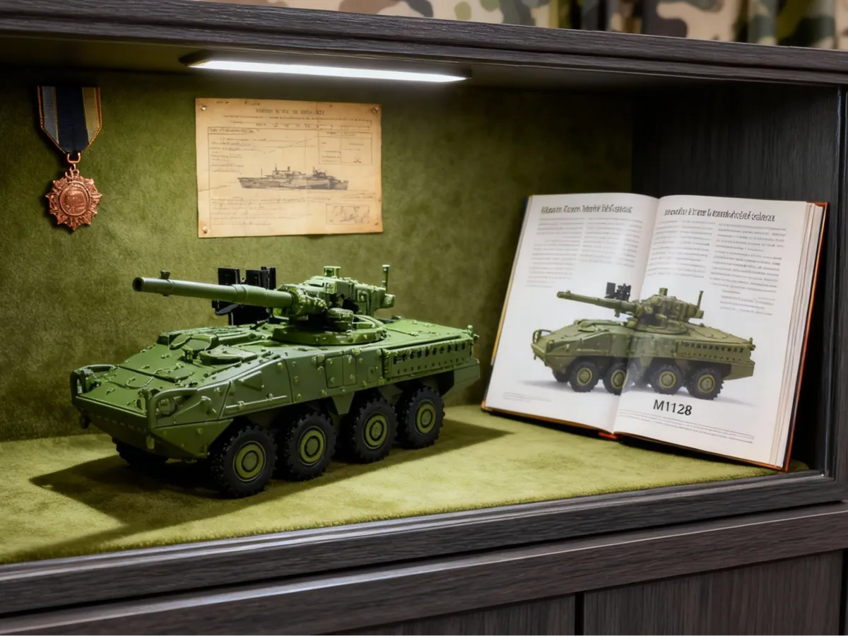 M1128 Stryker Light Tank Gun - Free 3D Print Model - MakerWorld