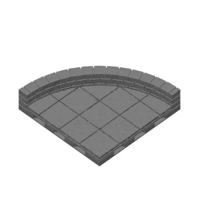Curved Tile Set w/Low-Wall | Cut Stone | Openlock 25mm Remixed by ...