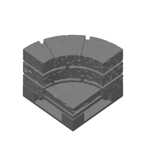 Curved Tile Set w/Low-Wall | Cut Stone | Openlock 25mm Remixed by ...