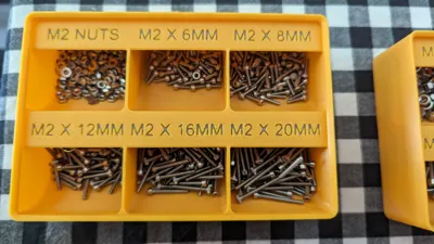 Gridfinity M2, M3, M4 and M5 Screw and Heated Insert Holders by teh ...