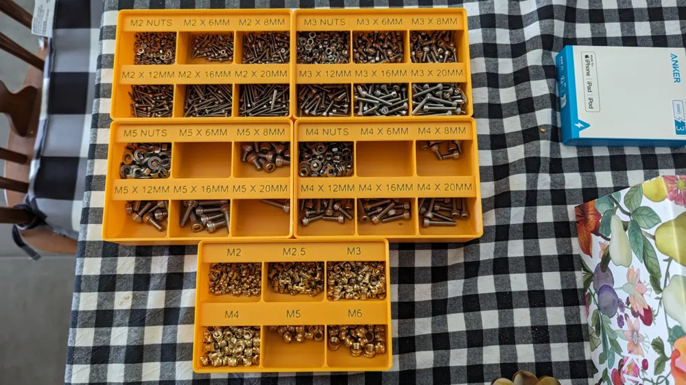 Gridfinity M2, M3, M4 and M5 Screw and Heated Insert Holders by teh ...