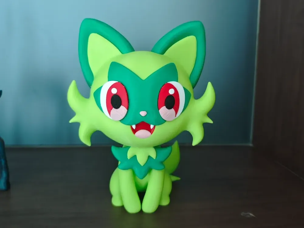 Pokémon—Sprigatito - Free 3D Print Model - MakerWorld