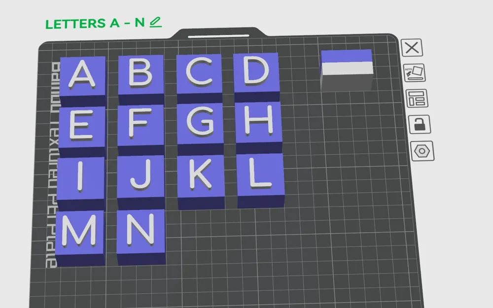 Lego Duplo Letters Brick Remixed by TheMiguelBi - MakerWorld