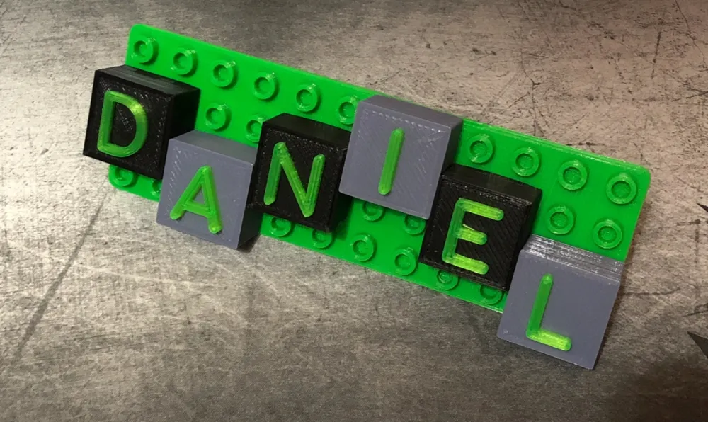 Lego Duplo Letters Brick Remixed by TheMiguelBi - MakerWorld