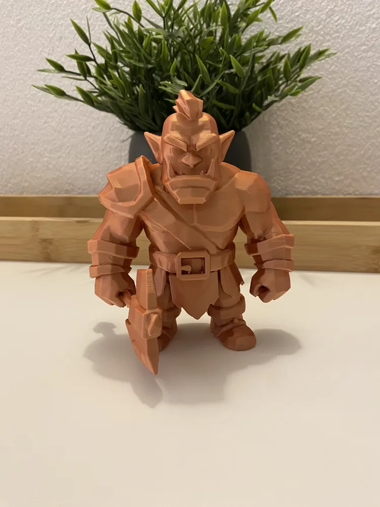 Low Poly Orc World of Warcraft Game - Free 3D Print Model - MakerWorld