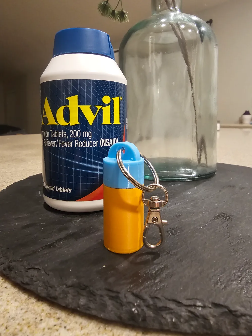 KEYCHAIN PILL CONTAINER/BOX by Resin Snobz MakerWorld: Download Free 3D ...