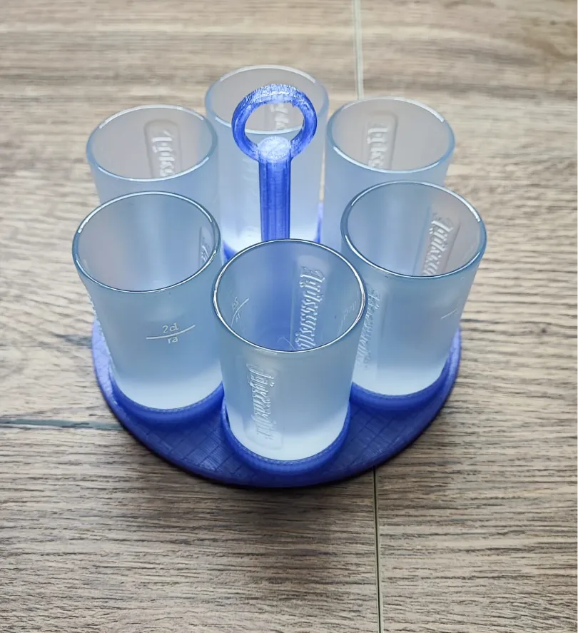 Shot glass rotating Holder Tray carousel by daniel.rynduch - MakerWorld