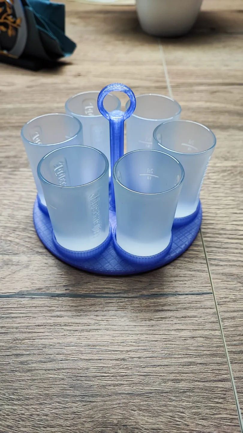 Shot glass rotating Holder Tray carousel by daniel.rynduch - MakerWorld