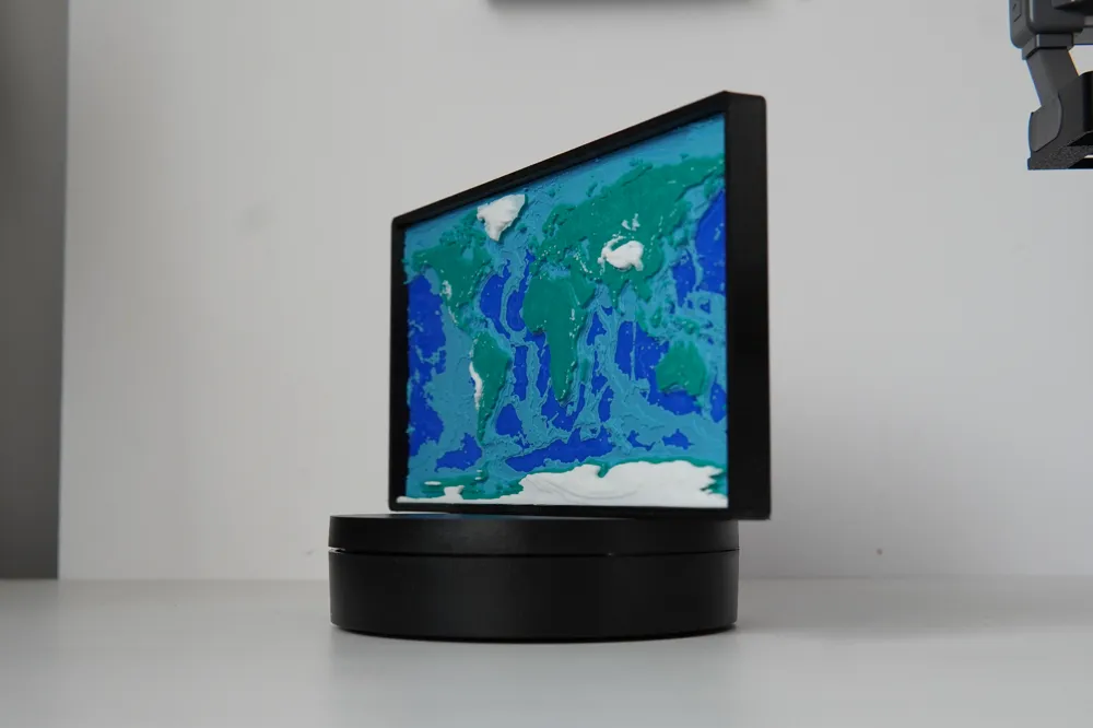 Layered Earth Map - Bathymetry and Topography by theStonefox MakerWorld ...