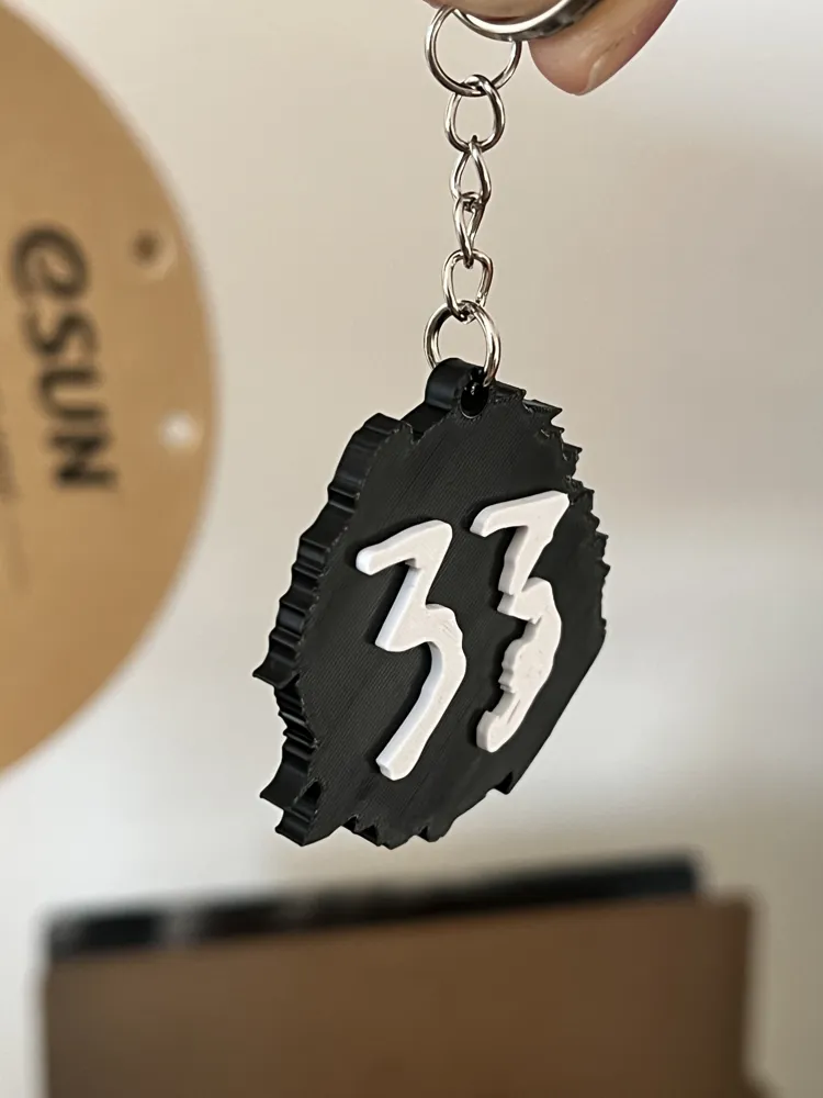 Clair Obscur Expedition 33 Brushstroke Keychain by Virithur MakerWorld ...