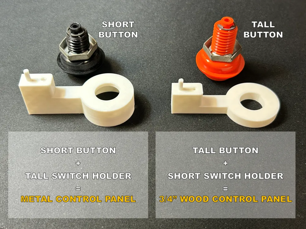 Arcade Leaf Switch Button Holder - Updated Version - Free 3D Print ...