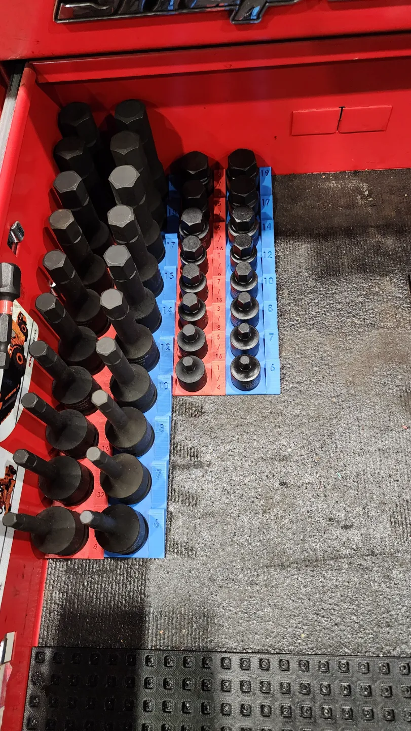 Hex Socket Tray 3/8'' - Free 3D Print Model - MakerWorld