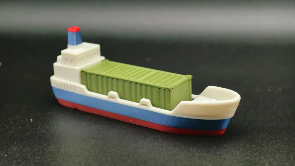 Container ship, floatable, containers detachable by user_1679480106 ...