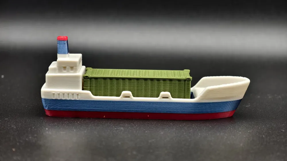 Container ship, floatable, containers detachable by user_1679480106 ...