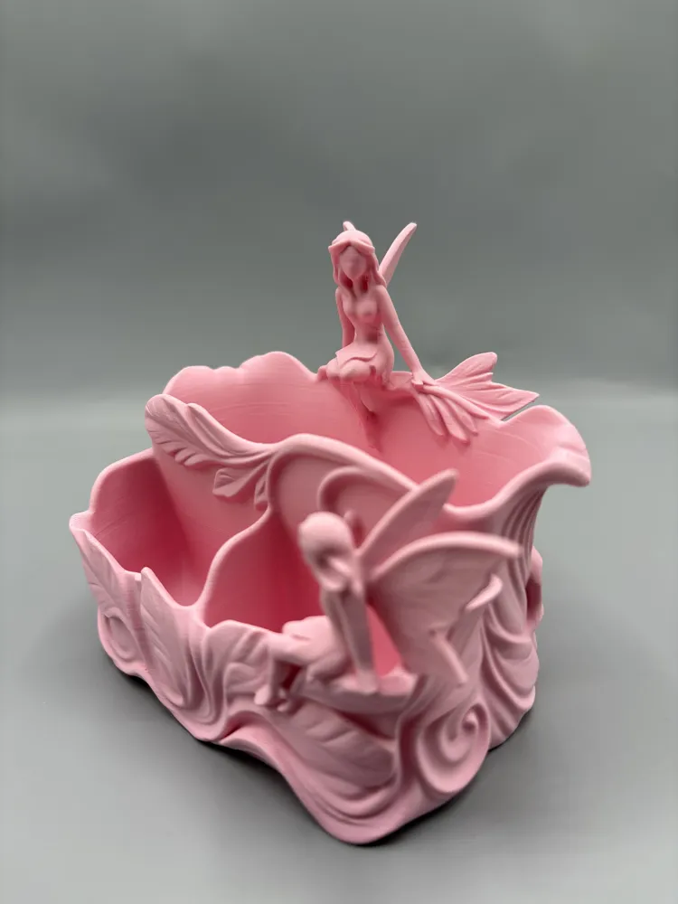 Whimsical Fairy Desk Organizer Caddy Holder - Free 3D Print Model ...