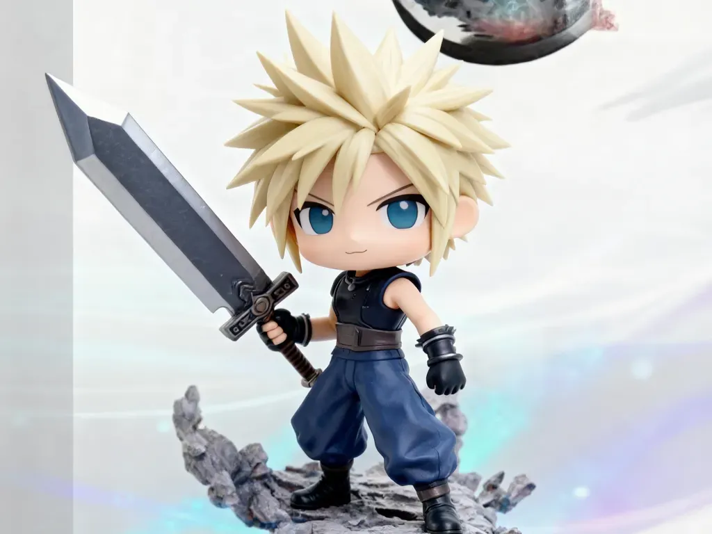 CLOUD CHIBI FINAL FANTASY - Free 3D Print Model - MakerWorld