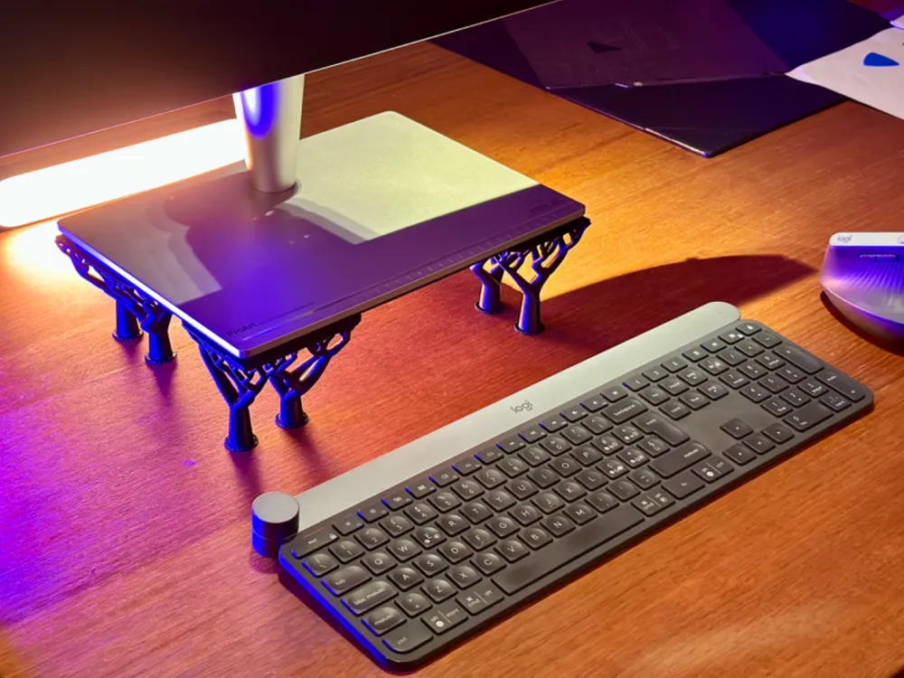 Dark Bambu Organic Tree Support Riser by Anish1976 - MakerWorld