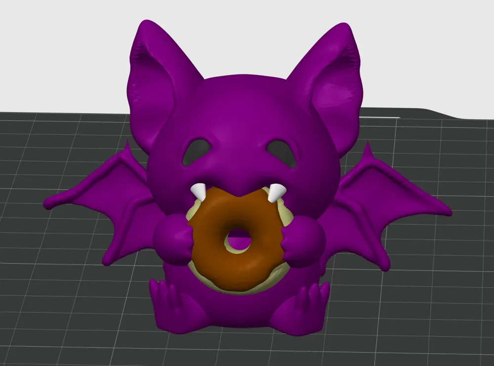 Cute Donut Bat by mcmb16 - MakerWorld