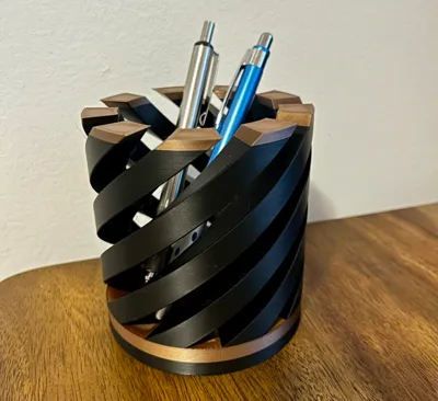 3d printed pen holder - MakerWorld