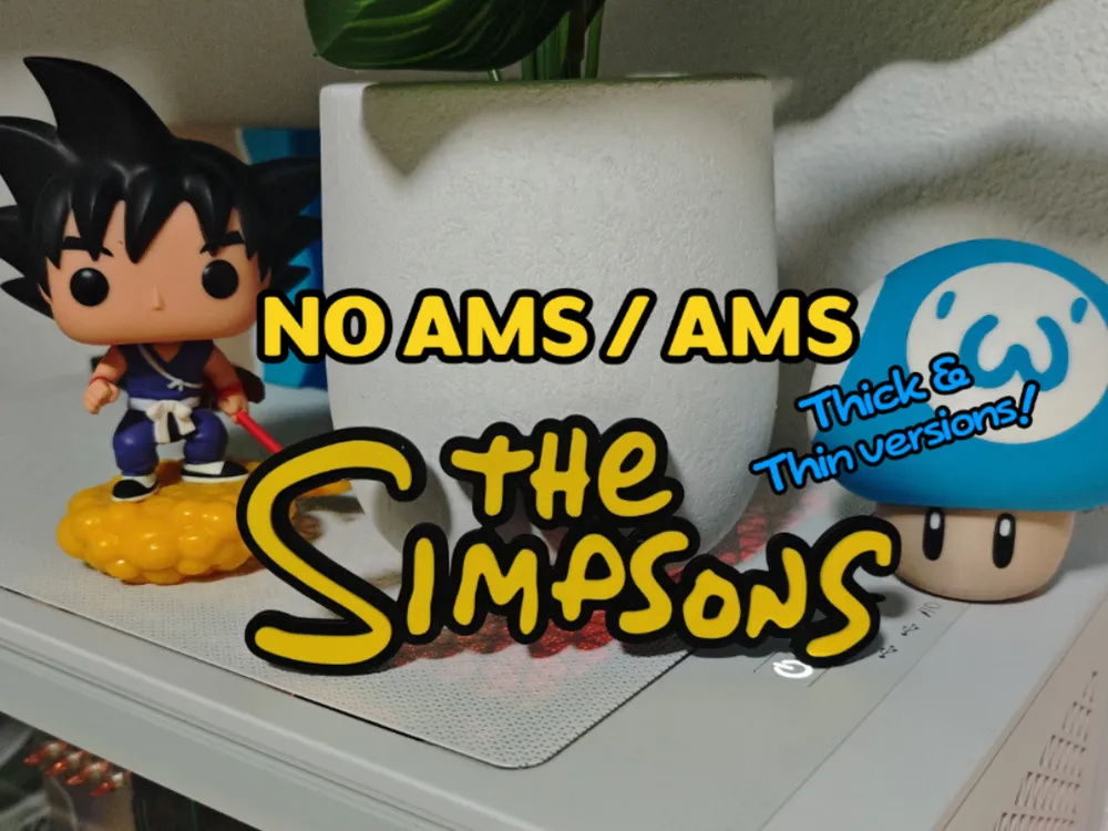 The Simpsons Logo (NO AMS/AMS) by Jotasct MakerWorld: Download Free 3D ...