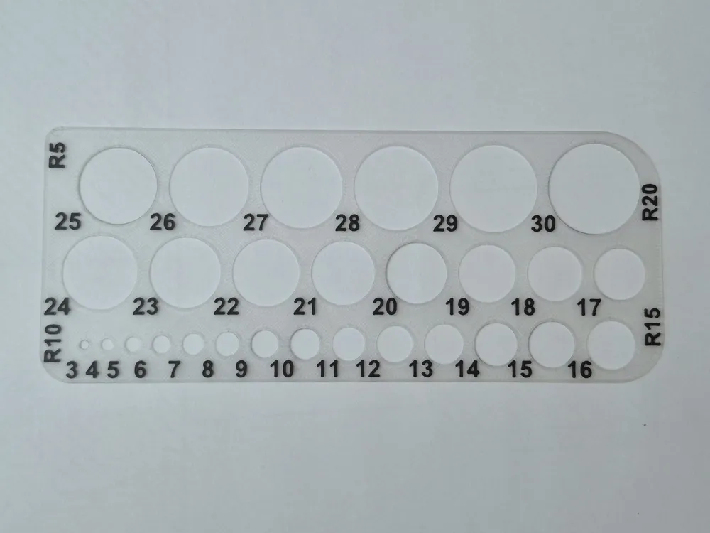Radius & Diameter template for technical drawings by Jannik MakerWorld ...