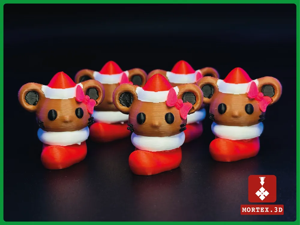 Mouse Christmas minifigure - Free 3D Print Model - MakerWorld