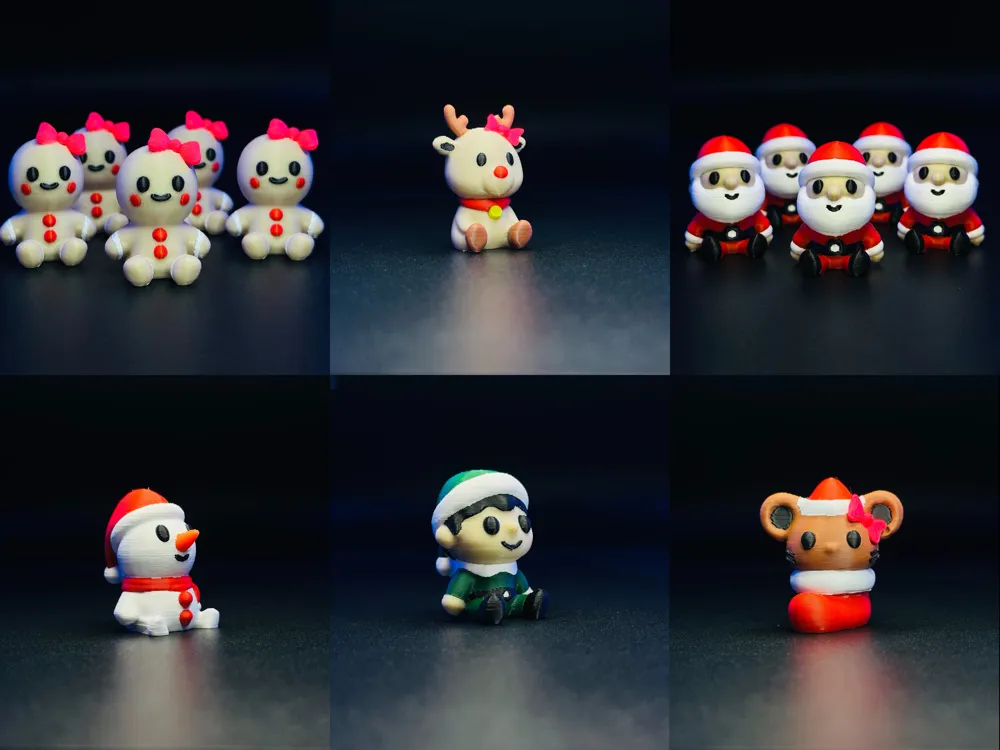 Mouse Christmas minifigure - Free 3D Print Model - MakerWorld