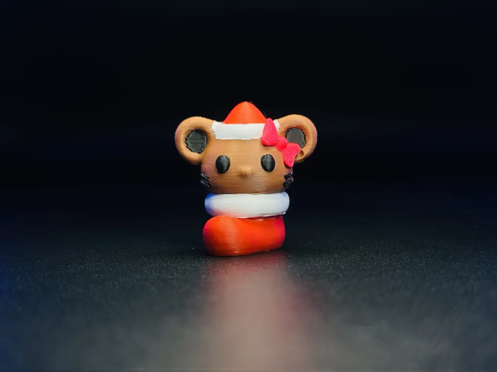 Mouse Christmas minifigure - Free 3D Print Model - MakerWorld