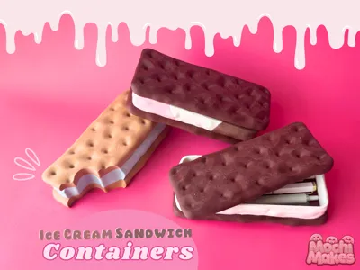 Ice Cream Sandwich Containers! - Free 3D Print Model - MakerWorld