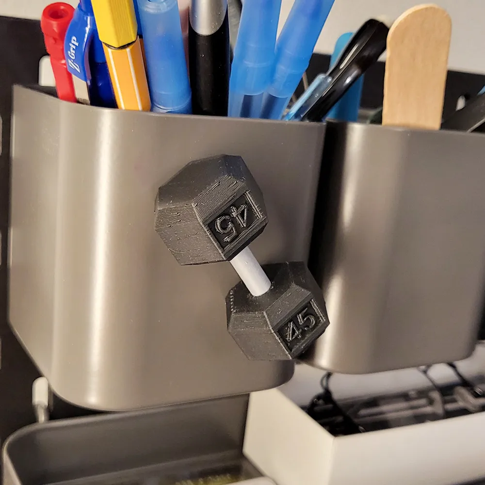 Mini Dumbbell 45LB, Miniature, Magnet, Keychain by Muunk Studio ...