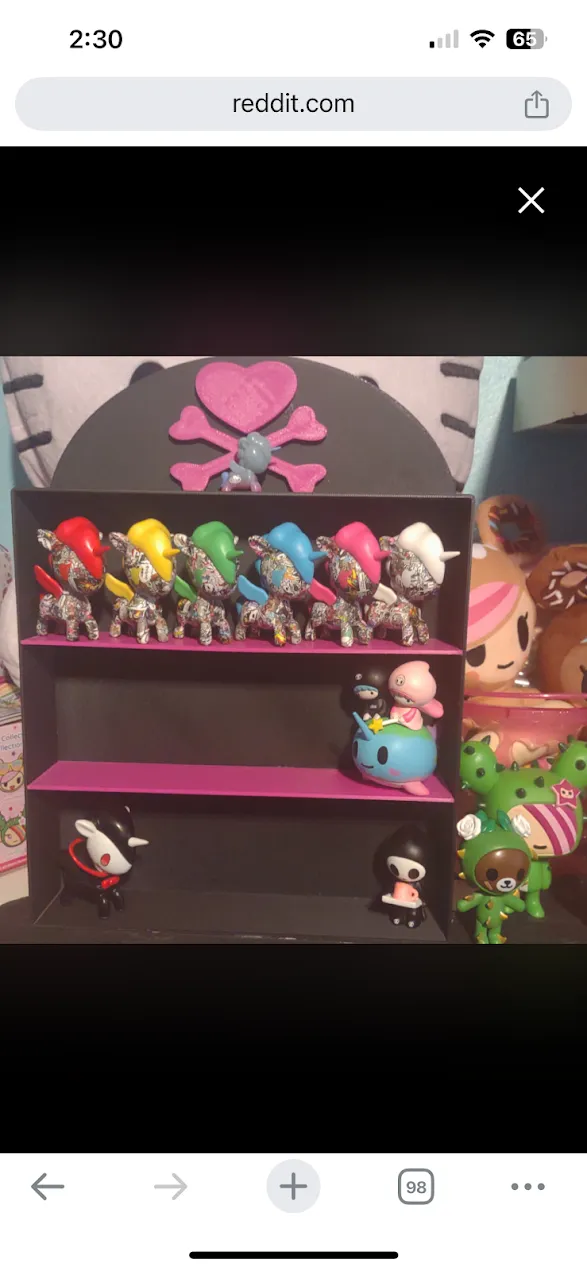 Tokidoki Large Display Shelf Bookcase - Free 3D Print Model - MakerWorld