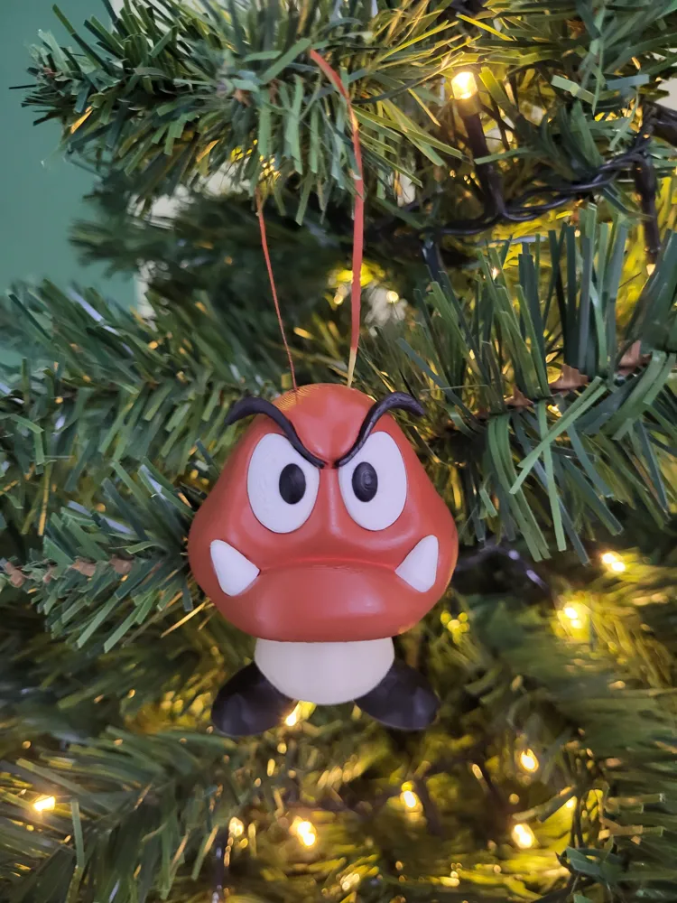multi part Goomba Christmas Ornament - Free 3D Print Model - MakerWorld