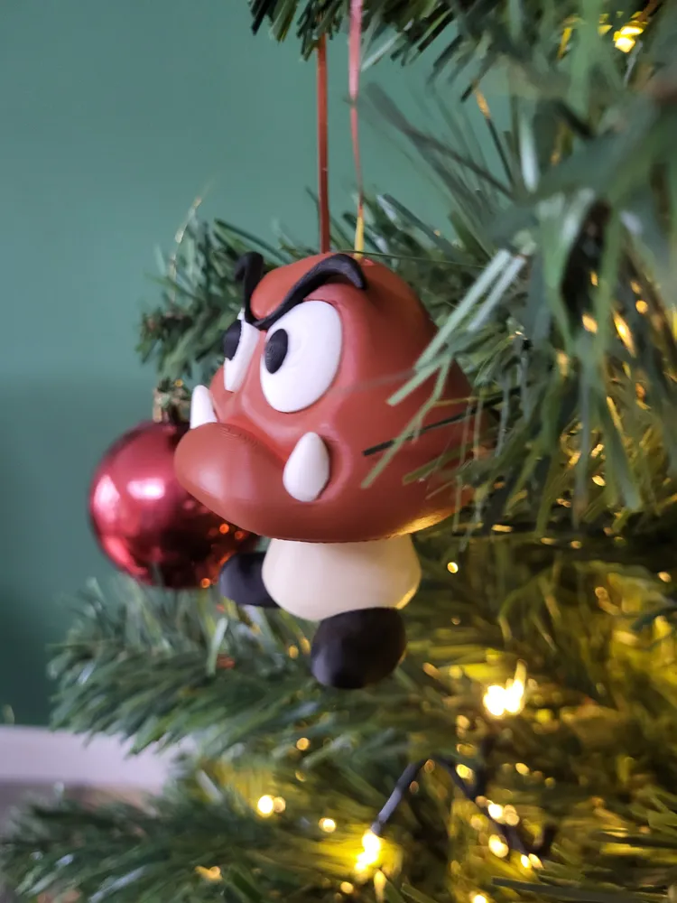 multi part Goomba Christmas Ornament - Free 3D Print Model - MakerWorld