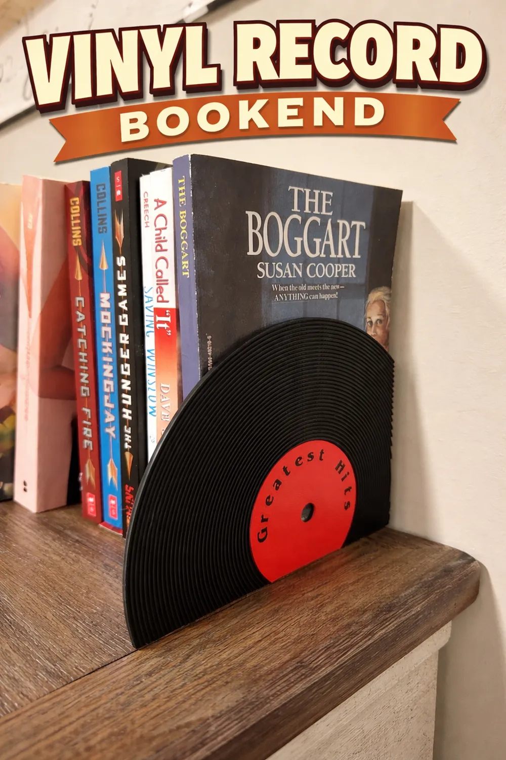 Retro Vinyl Record Bookend - Free 3D Print Model - MakerWorld