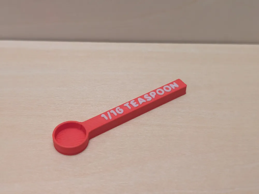 1/16th Teaspoon Measuring Spoon - Free 3D Print Model - MakerWorld