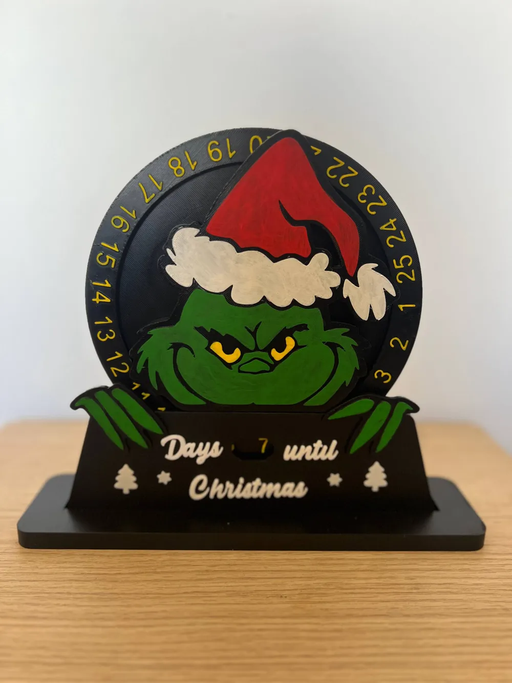 Grinch Christmas Countdown - Free 3D Print Model - MakerWorld