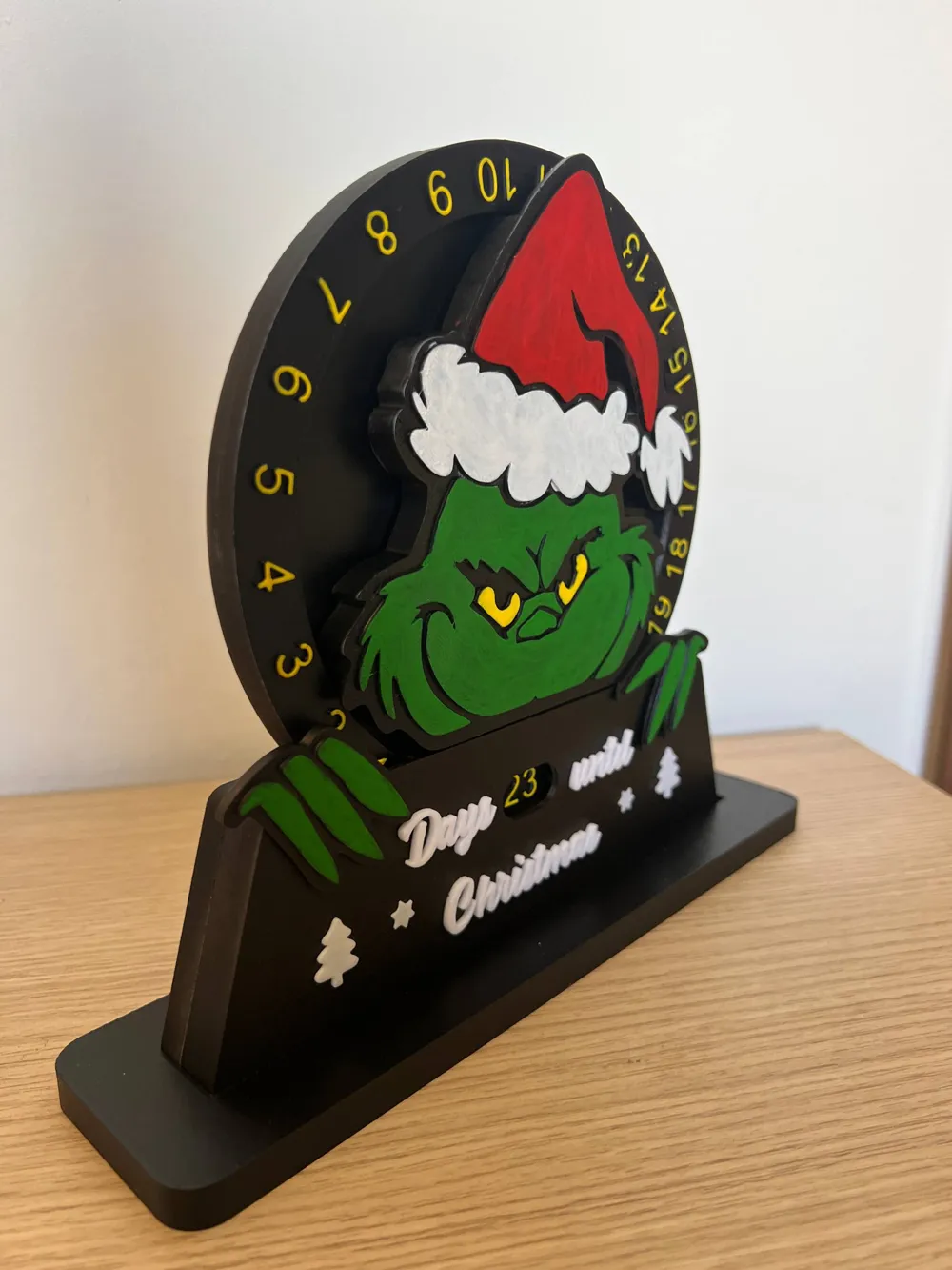 Grinch Christmas Countdown - Free 3D Print Model - MakerWorld