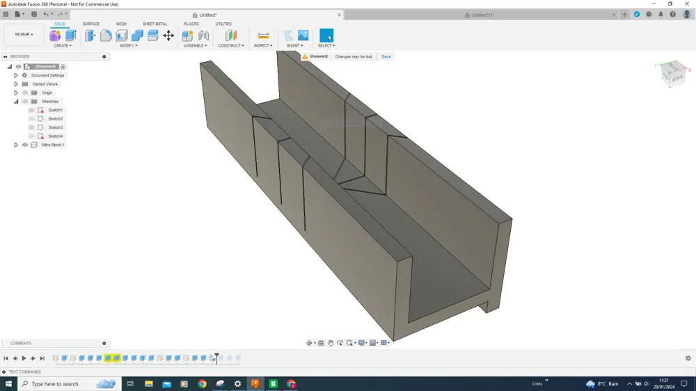 Modelers Mitre Block 0.35mm slots for razor saw. by kevr102 - MakerWorld