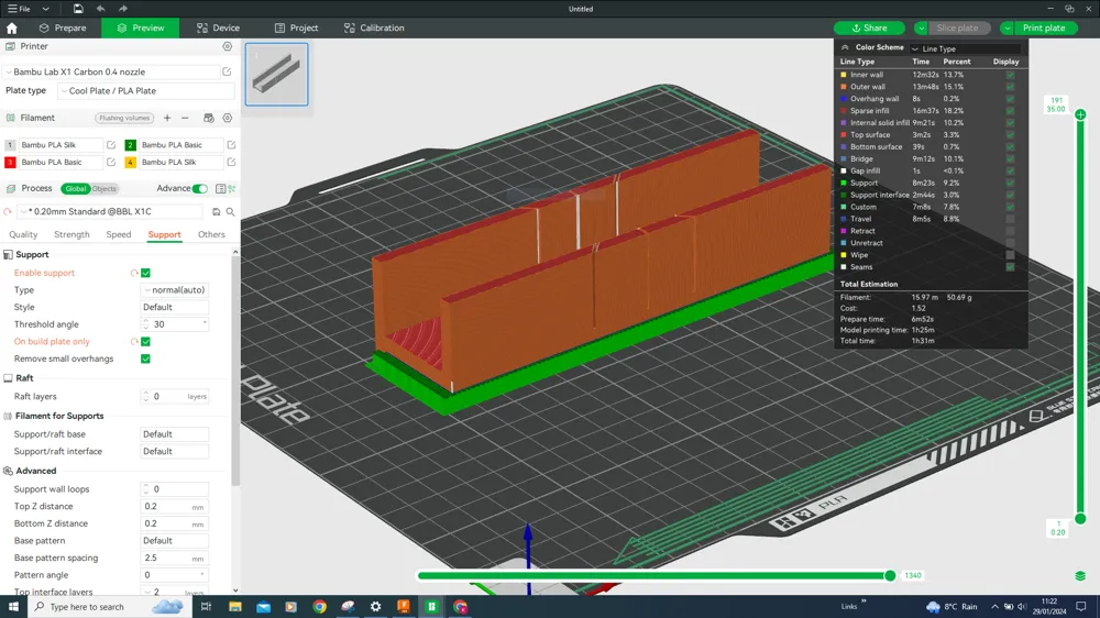 Modelers Mitre Block 0.35mm slots for razor saw. by kevr102 - MakerWorld