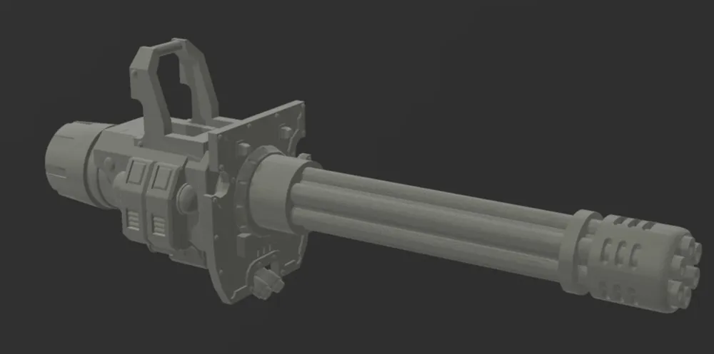 Gatling Gun extended - Free 3D Print Model - MakerWorld